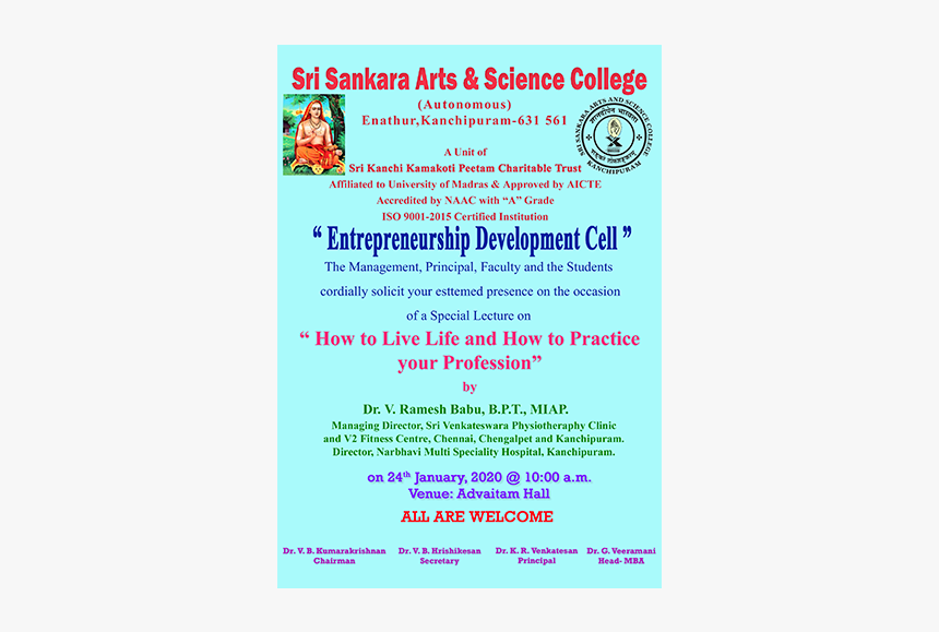 Student Development Cell Inauguration Poster, HD Png Download ...