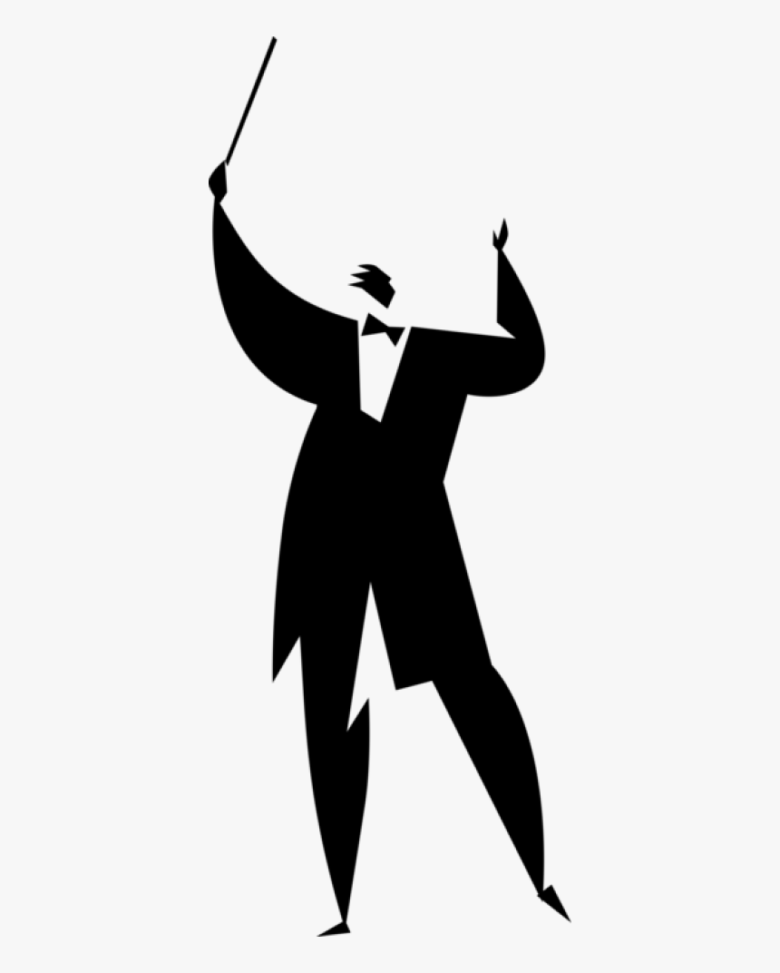 Maestro Music Conductor - Orchestra Conductor Vector Png, Transparent ...