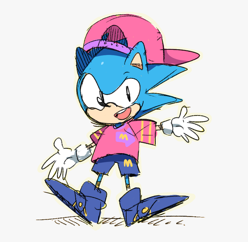 Classic Sonic With Clothes, HD Png Download , Transparent Png Image ...