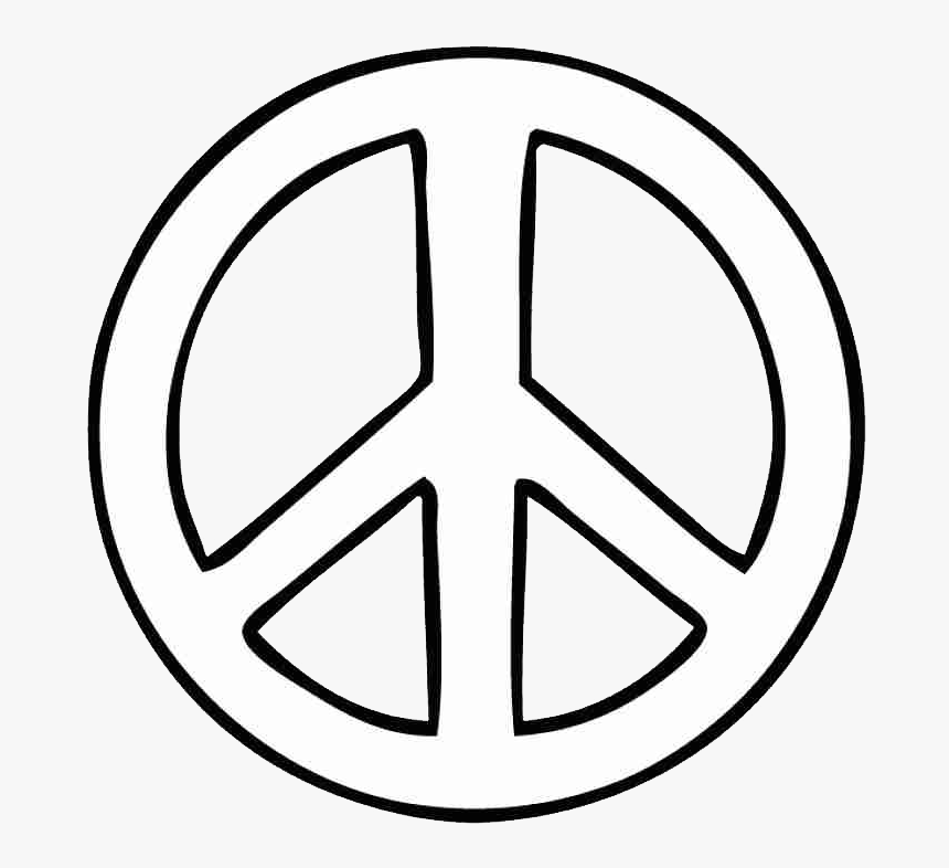 Peace Symbol Png - Peace Symbol Outline, Transparent Png , Transparent ...