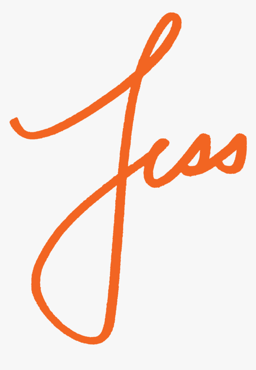 Jess Sig - Jess Calligraphy, HD Png Download , Transparent Png Image ...
