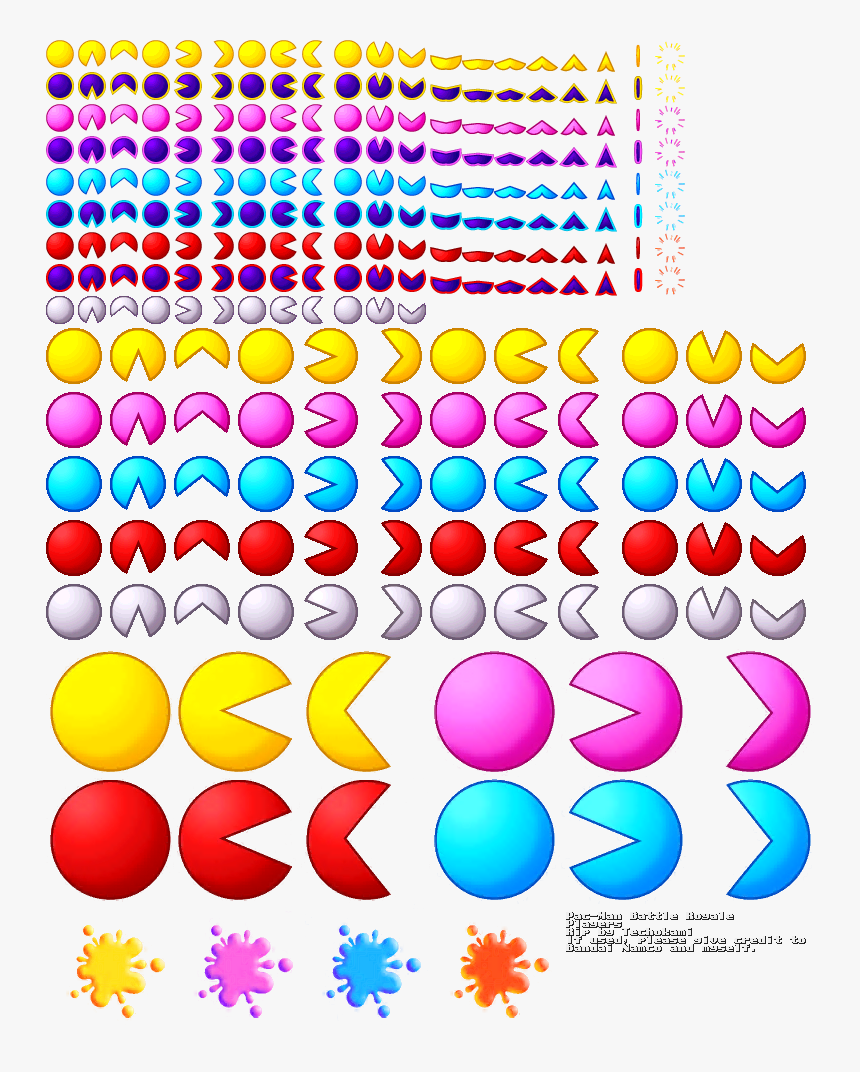 Pac-man Battle Royale , Png Download - Pacman Battle Royale Sprites ...