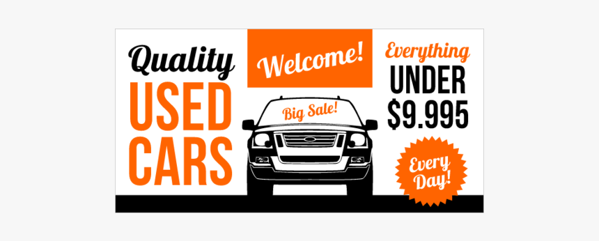 Used Car Banner, HD Png Download , Transparent Png Image - PNGitem
