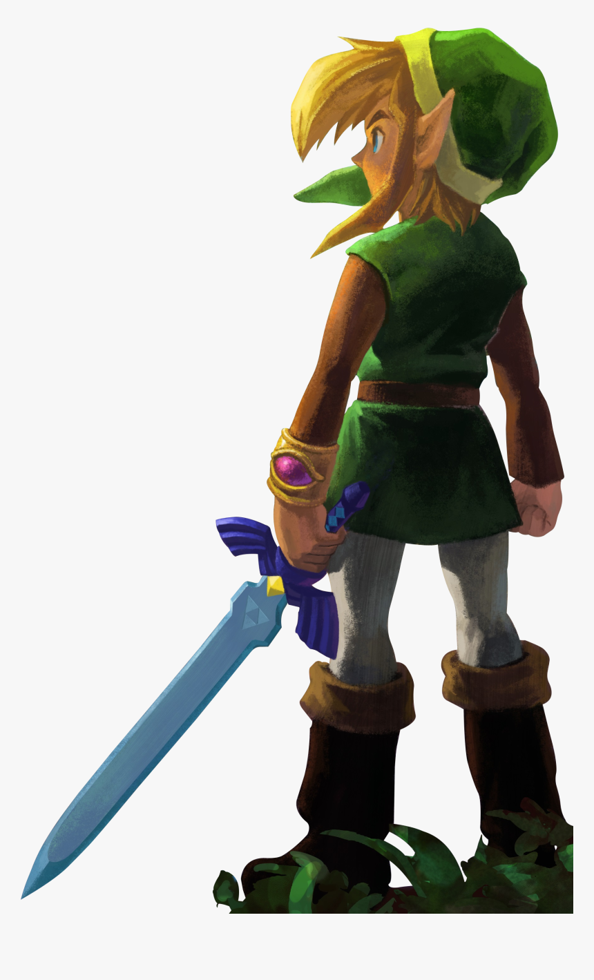 Art Id - - Link Legend Of Zelda Back, HD Png Download , Transparent Png ...