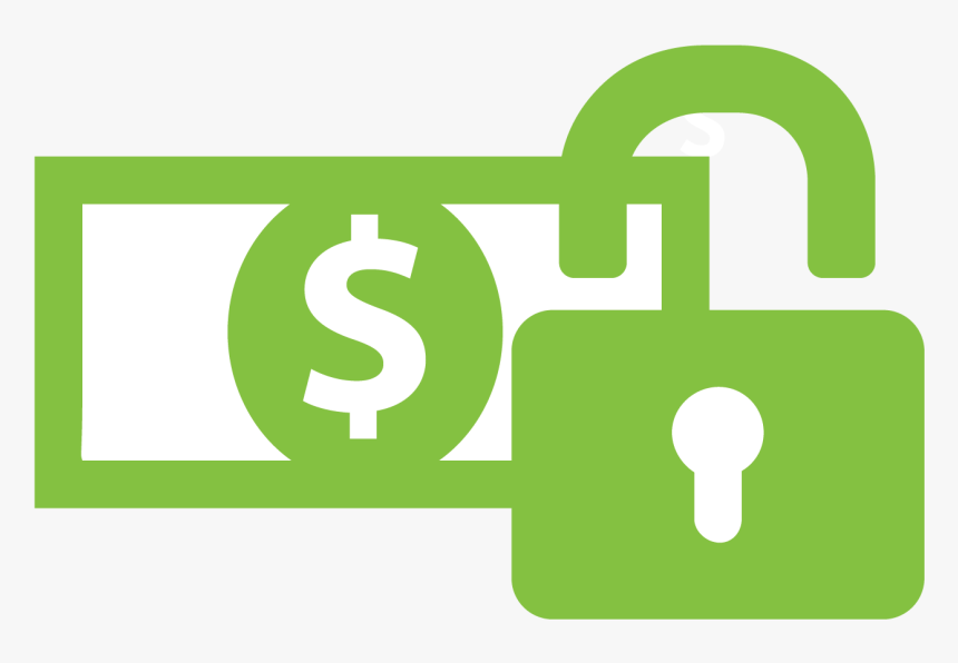 Lock Holding Money - Sign, HD Png Download , Transparent Png Image ...