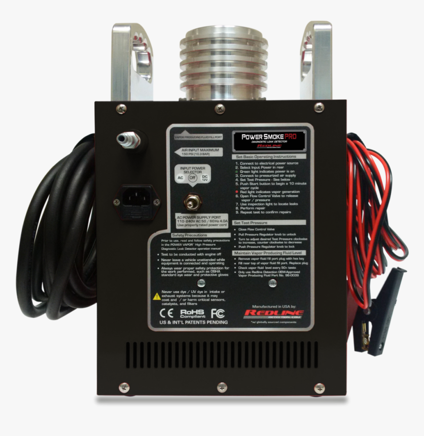 Powersmoke Pro Diagnostic Leak Detector Rear, HD Png Download ...