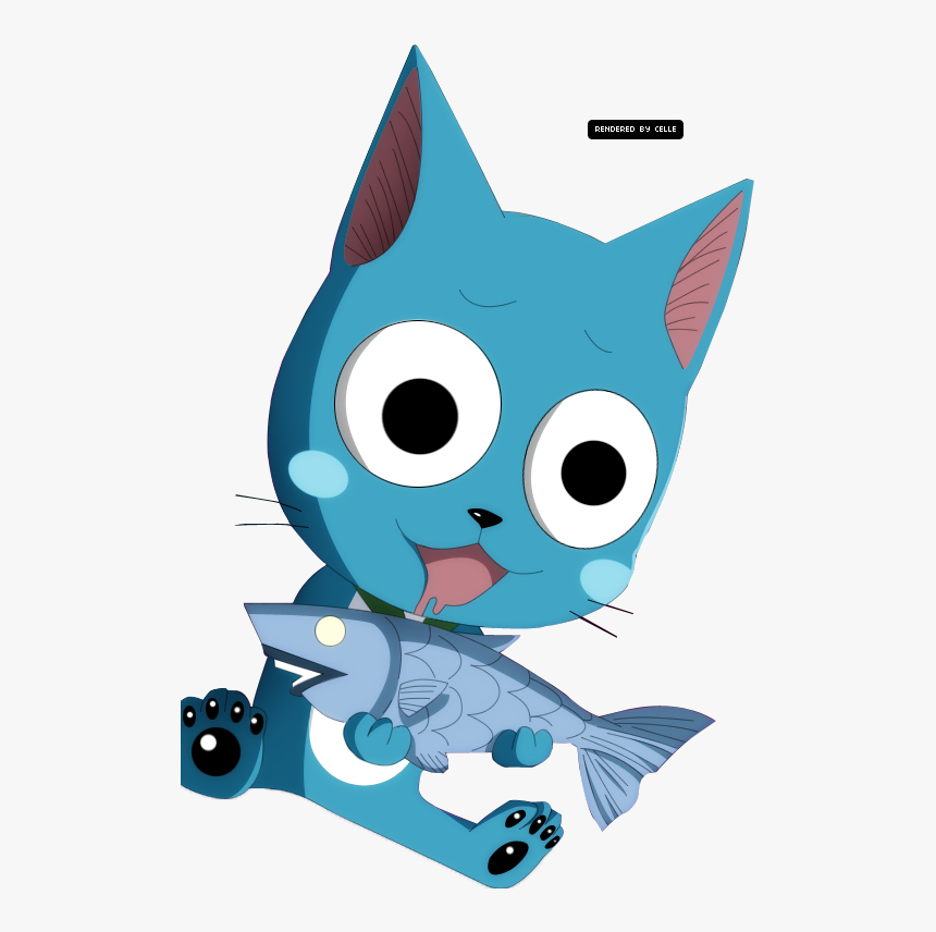 Fairy Tail Happy Render, HD Png Download , Transparent Png Image - PNGitem