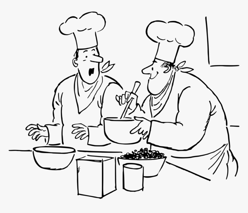 Chef Clipart Black And White
