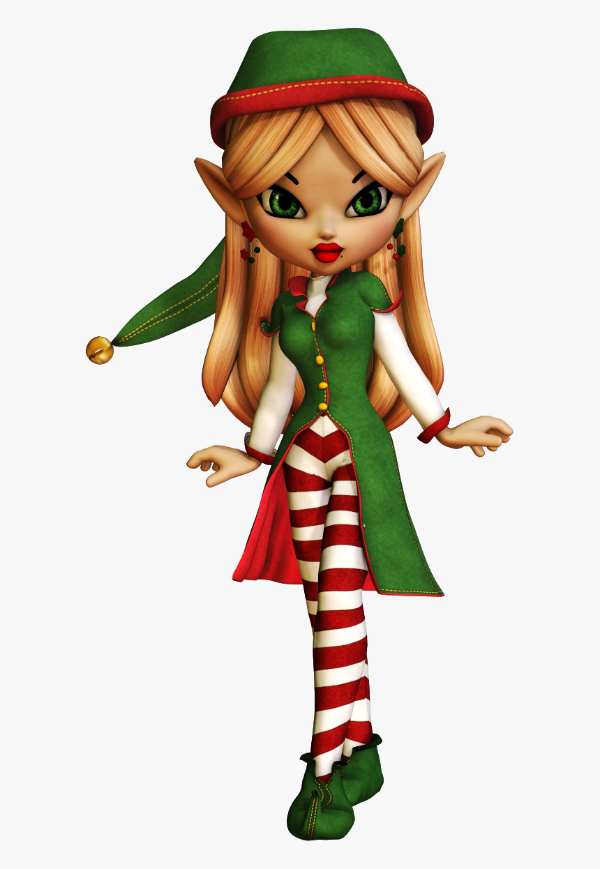 Tubes Poser Png De - Transparent Christmas Elf Christmas Fairies, Png ...