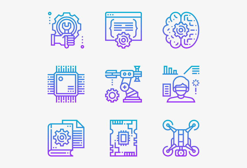 Robotics Engineering Icons, HD Png Download , Transparent Png Image ...