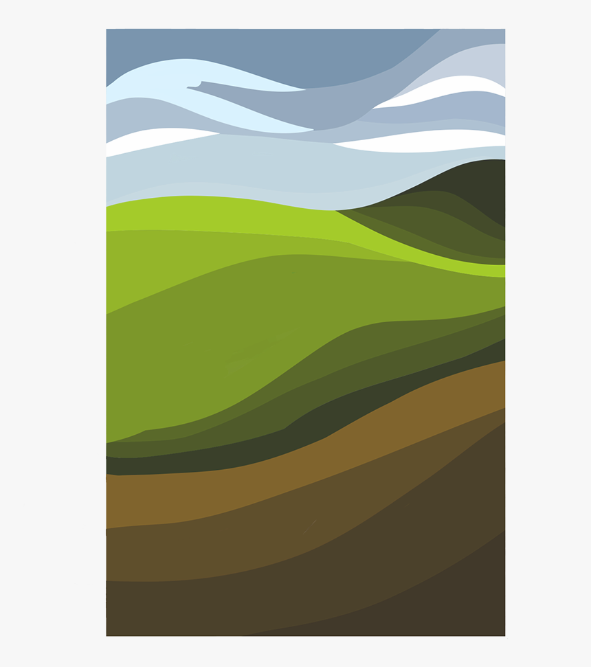 Vector Hills Green Sky - Mountain, HD Png Download , Transparent Png ...