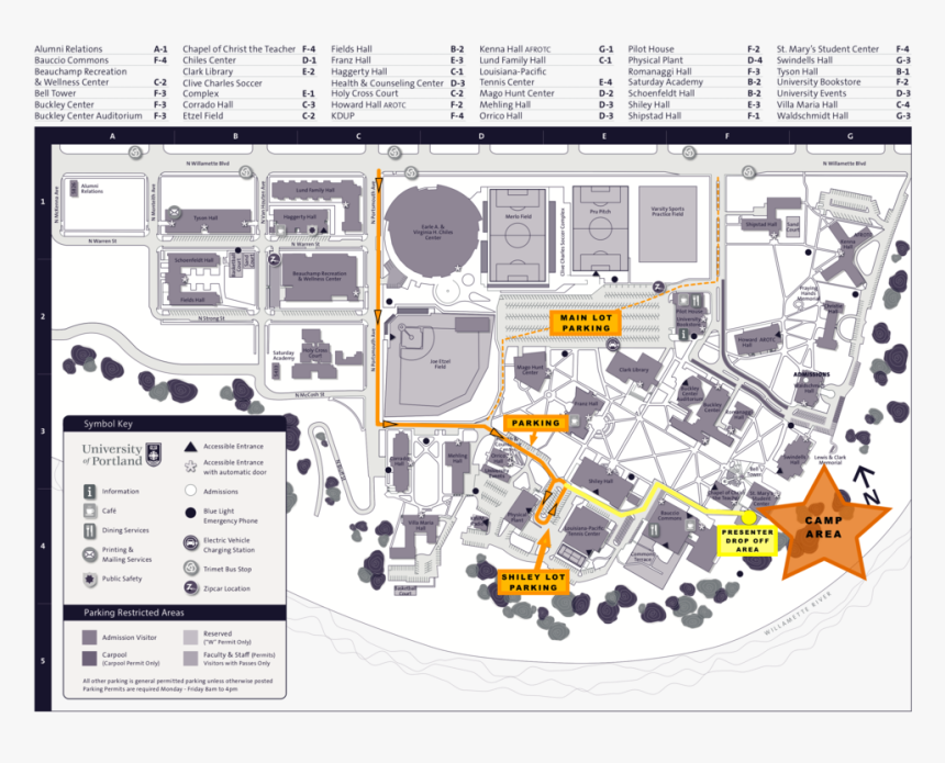 Campus Map Parking Presenter - Plan, HD Png Download , Transparent Png ...