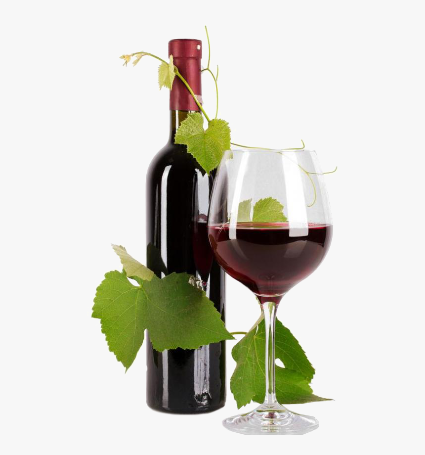 Red Wine Bottle And Glass Transparent Background, HD Png Download ...