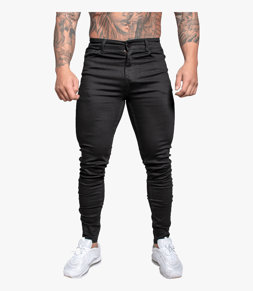 Adonis Muscle Fit Jeans Black Non Ripped - Muscle Fit Jeans Mens, HD ...