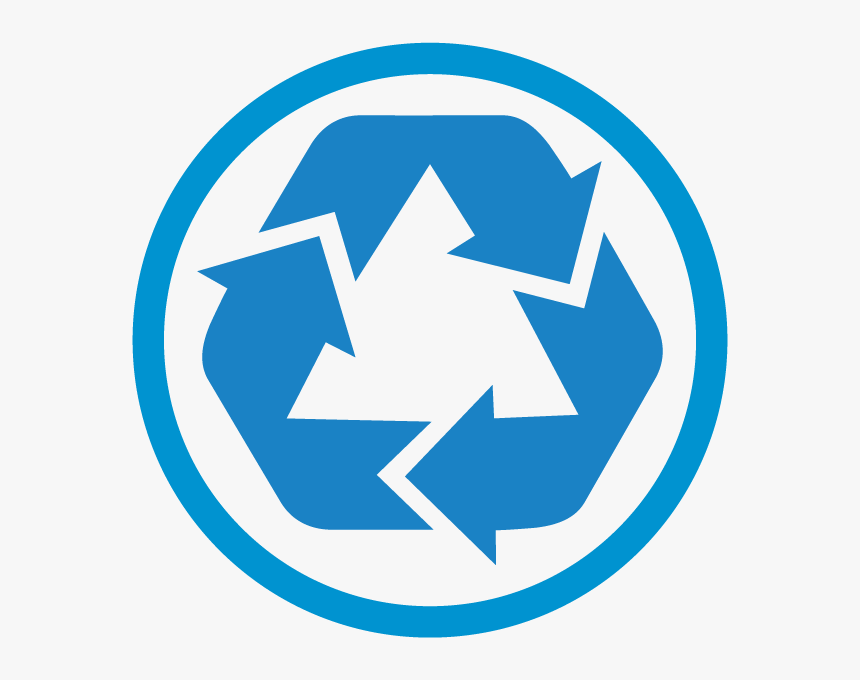 Recycleicon - Blue Recyclable Icon Png, Transparent Png , Transparent ...