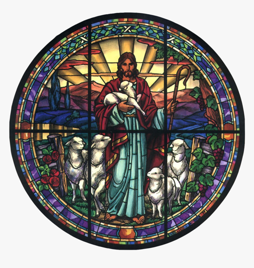 Good Shepherd Window - Stained Glass, HD Png Download , Transparent Png ...