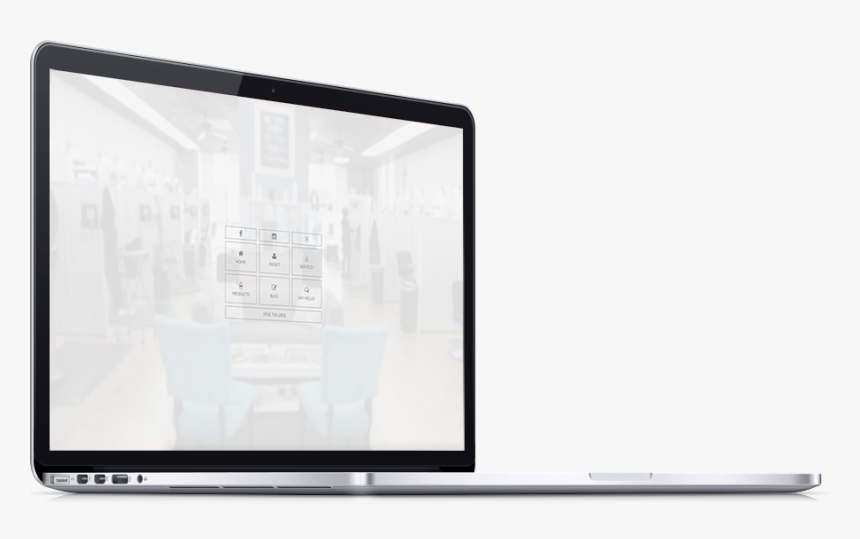 Side View Of Mac Latop - Computer Monitor, HD Png Download ...