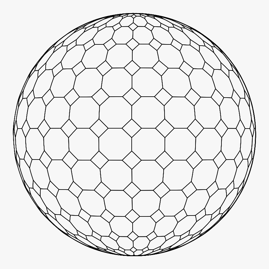 Octagonal Geometric Sphere Wireframe - Octagonal Sphere, HD Png ...