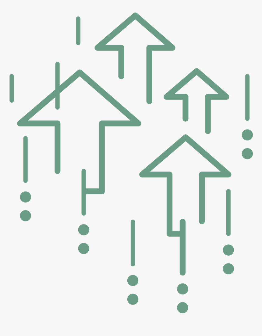 Four Arrows Pointing Up Denoting Kane Business Growth - Upskill Icon In ...