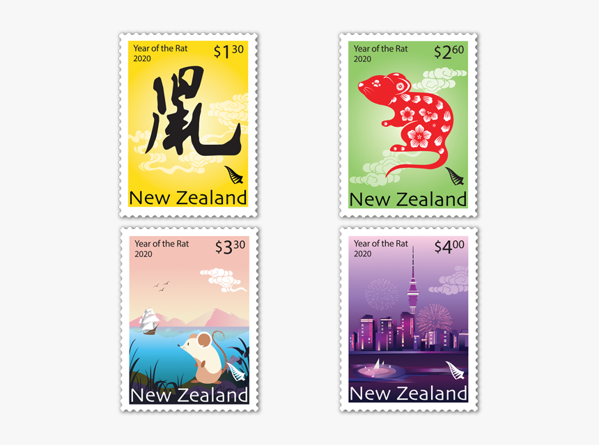 Year Of The Rat Stamps, HD Png Download , Transparent Png Image - PNGitem