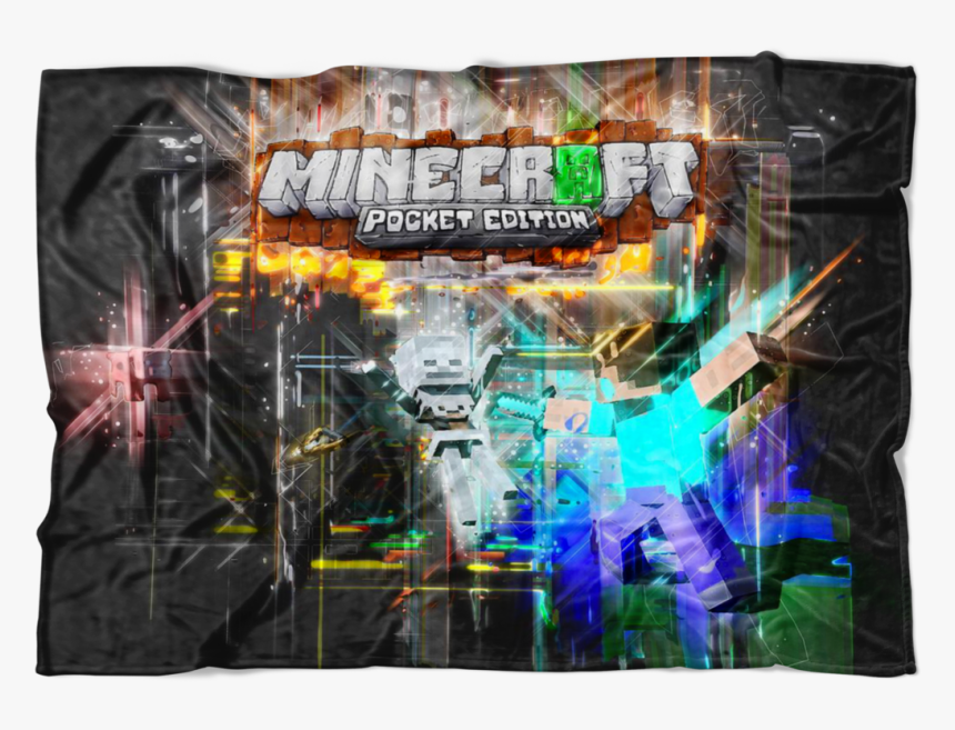 Minecraft Fleece Blanket Abstract Colorful Blanket - Graphic Design, HD ...