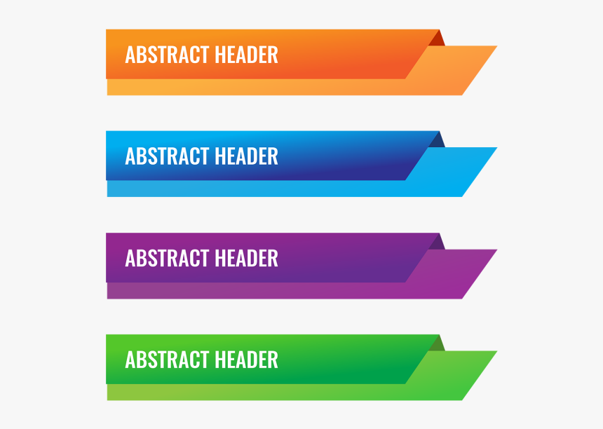 Vector Abstracts Rectangle - Header Vector Png, Transparent Png ...