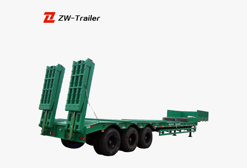 Best Sell 3 Axis Low Bed Semi Truck Trailer For Excavator - Low Bed ...