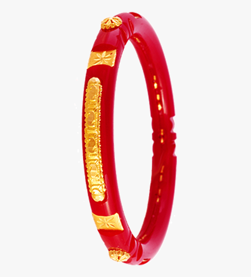 22kt Yellow Gold Pola Bangle For Women - Gold Design Pola, HD Png ...