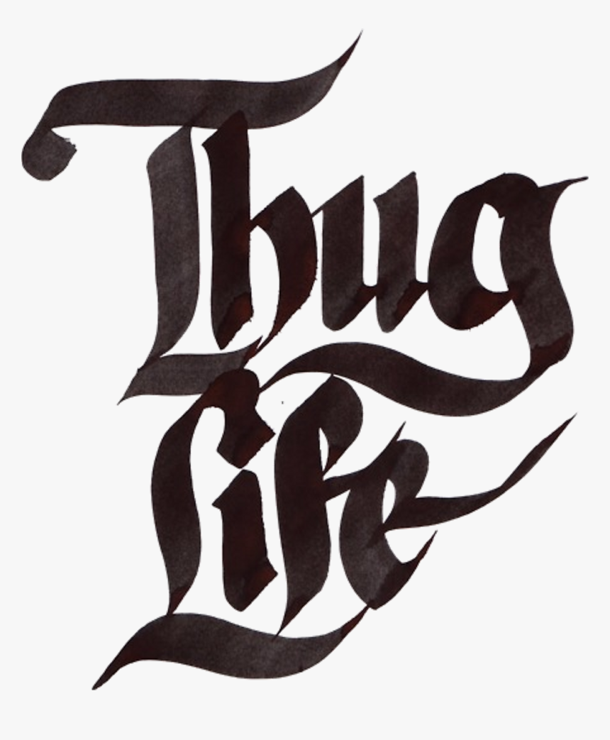 Thug Life Text Png Clipart , Png Download - Calligraphy, Transparent ...