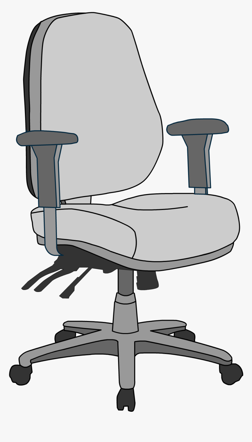 Drawing Chairs Classroom - Ergonomics Chair, HD Png Download ...