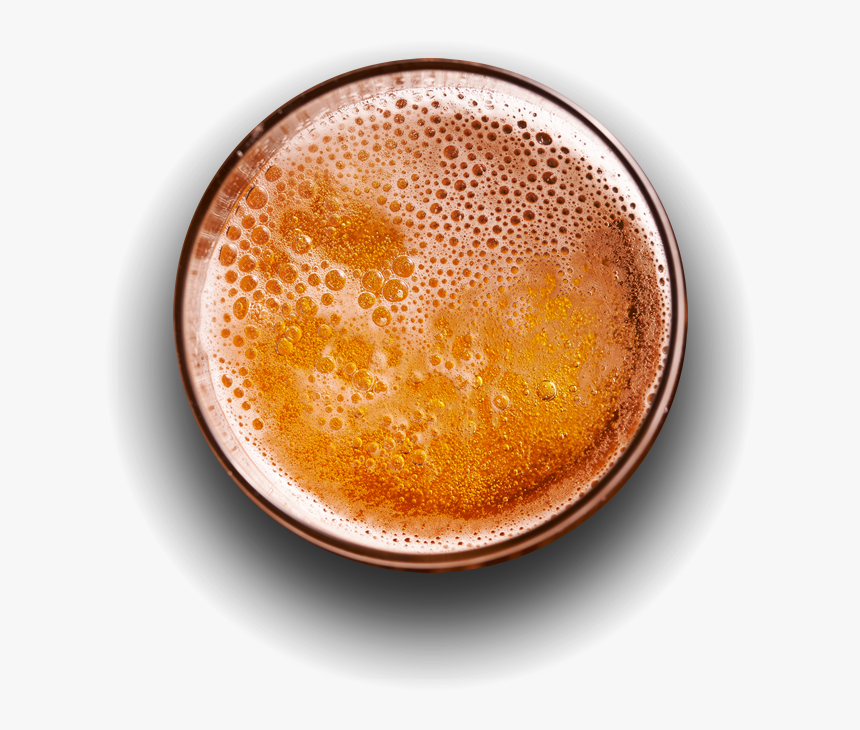 Cold Beer In A Glass - Beer From Top Png, Transparent Png , Transparent ...
