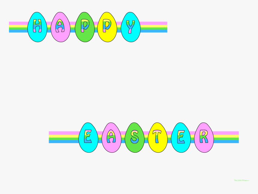 Printable Happy Easter Frames, HD Png Download , Transparent Png Image ...