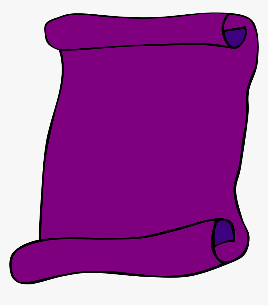 Scroll, Paper, Blank, Purple, Info, Invitation - Purple Paper Png ...