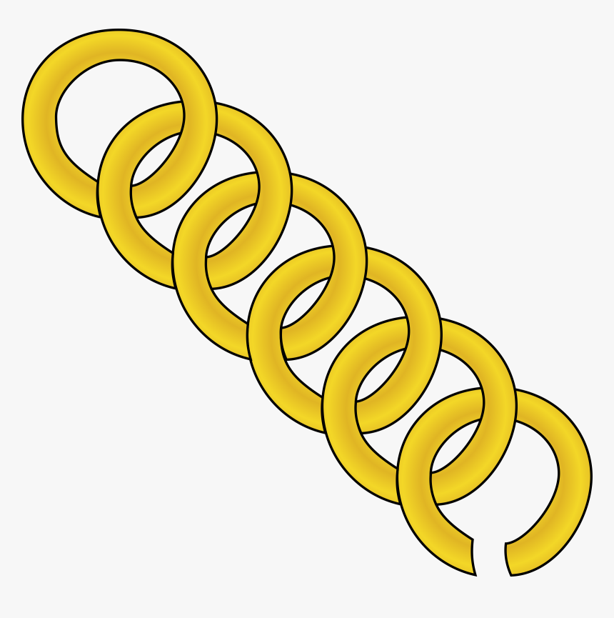 Gold Chain Clipart - Gold Chain Link Clipart, HD Png Download ...