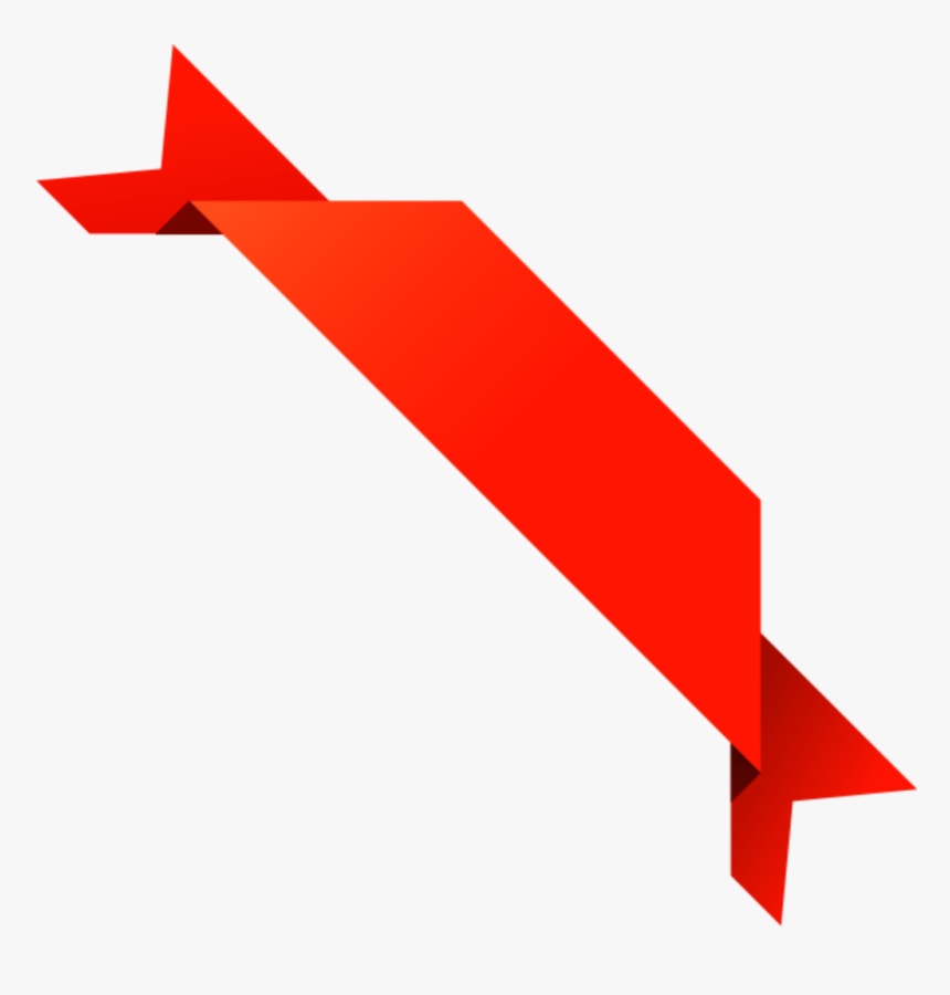 Corner Ribbon03 Red - Red Design Vector Png, Transparent Png ...
