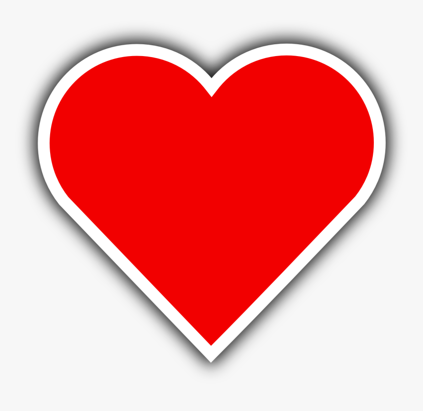 Free Vector Simple Red Heart - Heart Design Drawing Simple, HD Png ...