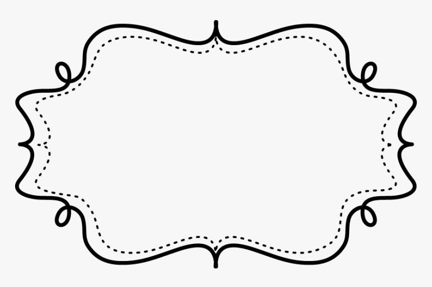 Free Printable Black And White Frame - Marco Para Texto Png ...