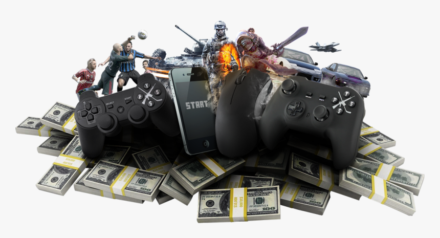 Gaming And Money - Video Games And Money, HD Png Download , Transparent ...