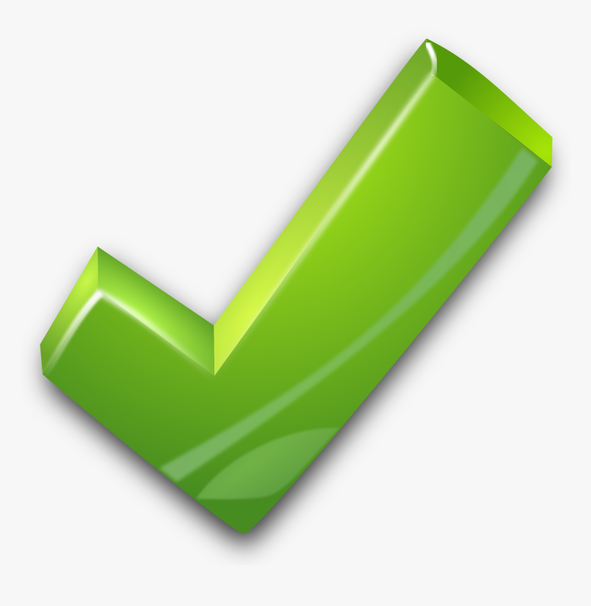 Green Tick Png Photo - Green Tick Png 3d, Transparent Png , Transparent ...