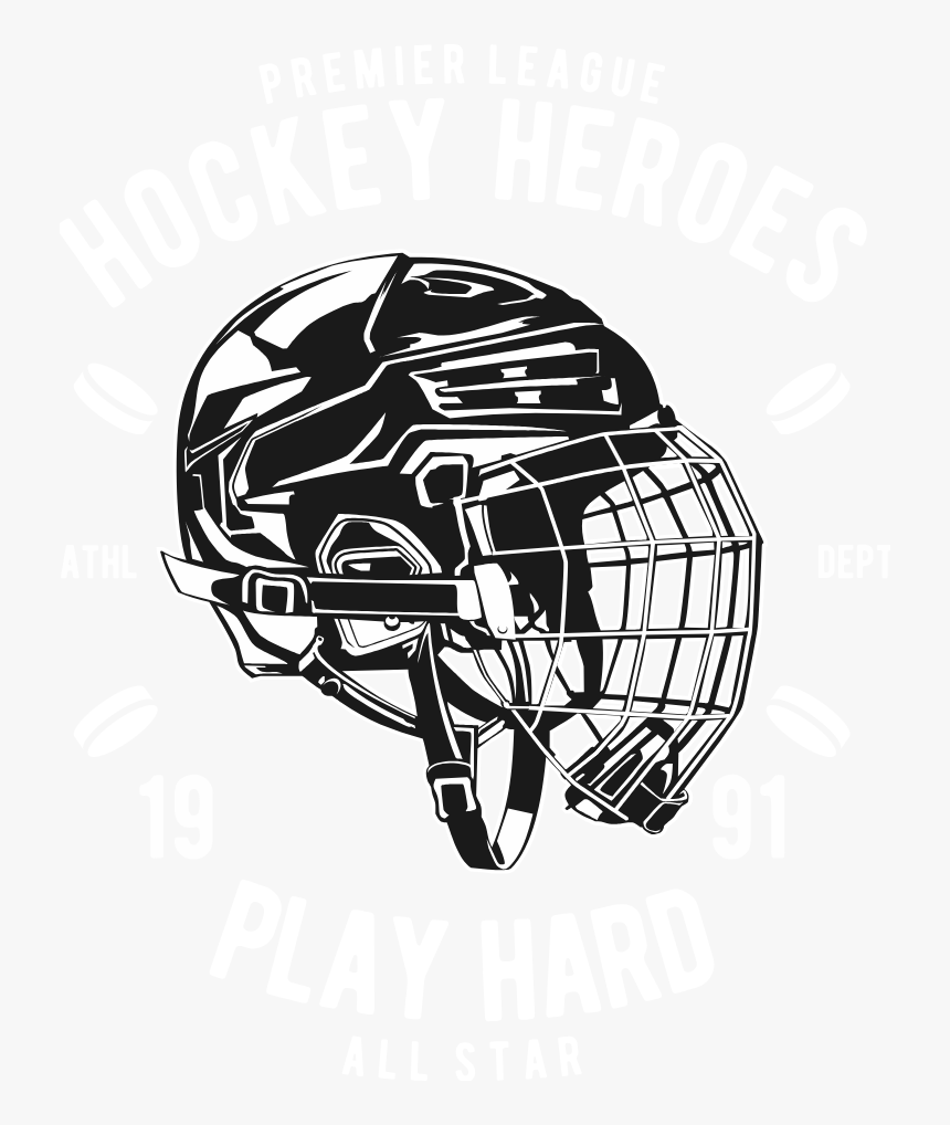 Transparent Hockey Helmet Png - Hockey Helmet Art Design, Png Download ...