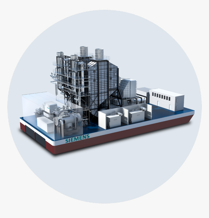 Transparent Nuclear Power Plant Clipart - Siemens Floating Power Plants ...