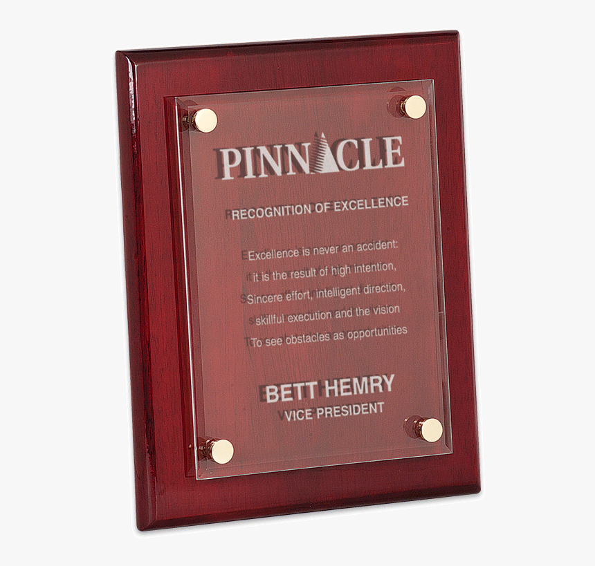 Sample Engraving On Rosewood Piano Finish Floating - Commemorative ...