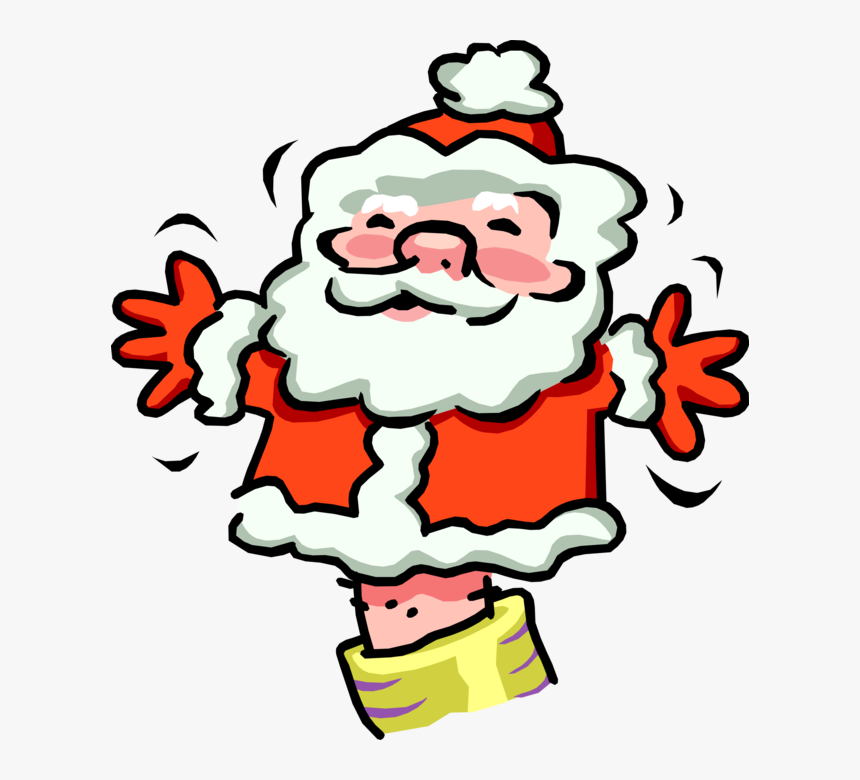 Vector Illustration Of Santa Claus Hand Puppet, HD Png Download ...