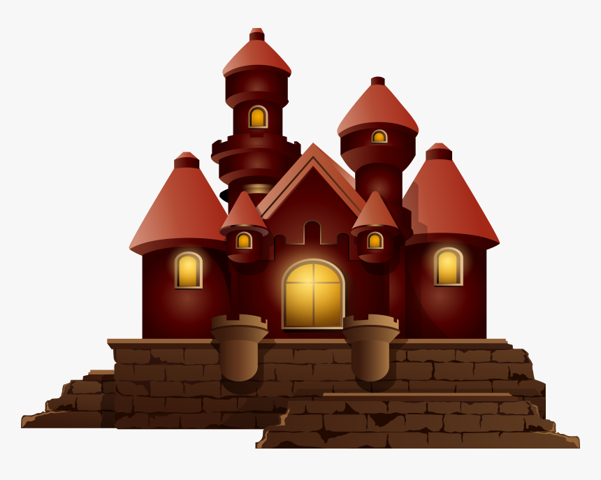 Red Small Castle Png Clipart Image - Small Castle Png, Transparent Png ...