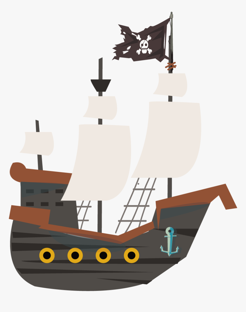 Piracy Ship Cartoon Transprent Png Free Download - Pirate Ship ...