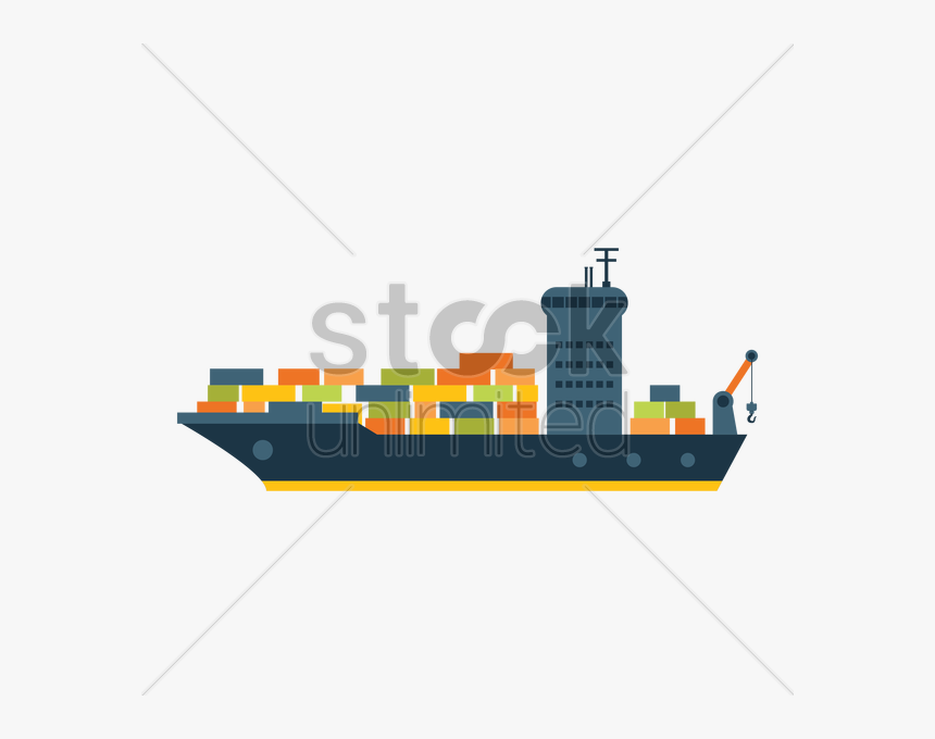 Cargo Ship Vector