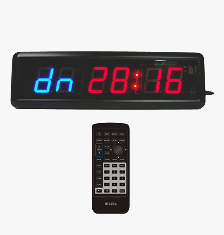 6-digit Led Digital Countdown Wall Clock, HD Png Download , Transparent ...