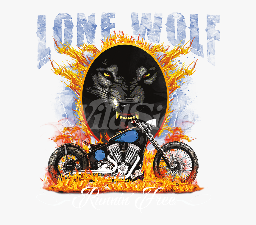 Lone Wolf Running Free - Illustration, HD Png Download , Transparent ...