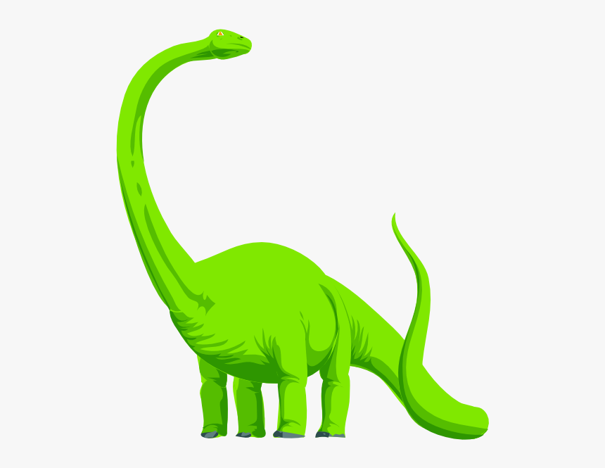 Green Colored Dinosaur Svg Clip Arts - Brontosaurus Clipart, HD Png ...