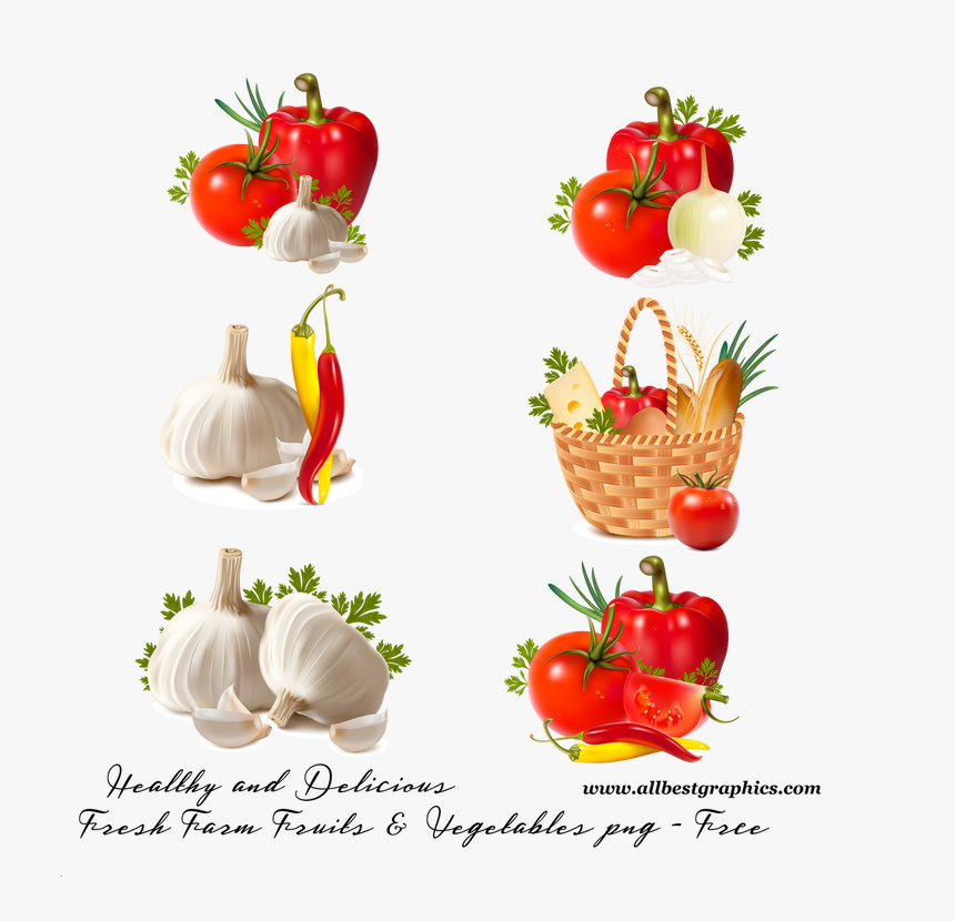 Awesome Organic Vegetables Collection Transparent Background - Basket ...